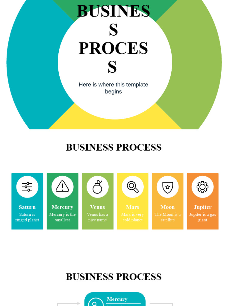 Business Process Infographics by Slidesgo | PDF | Planets | Solar System