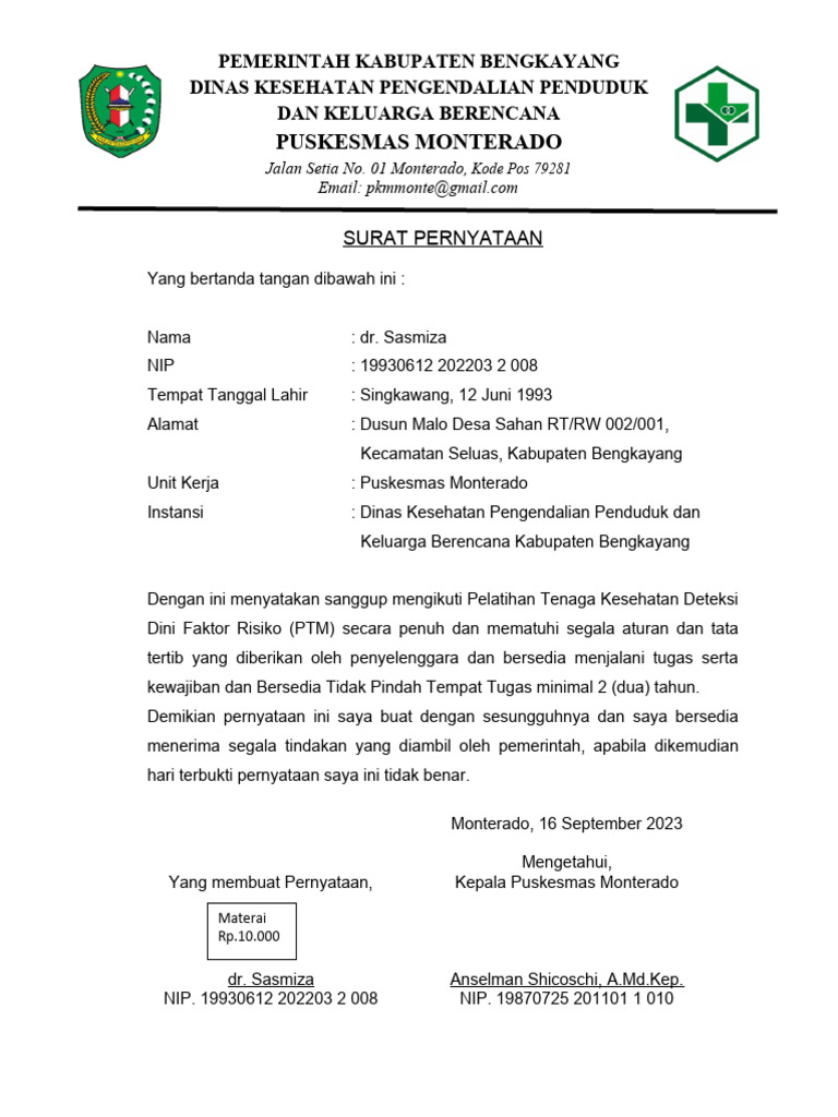 Kop Surat PKM MTD | PDF