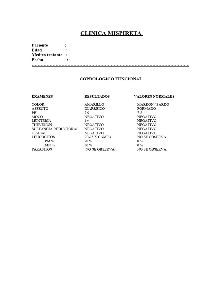 Copro Funcional | PDF