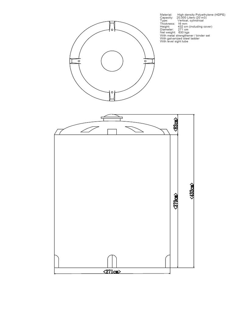 Evertide Tank - 20m3 (With Specs) | PDF