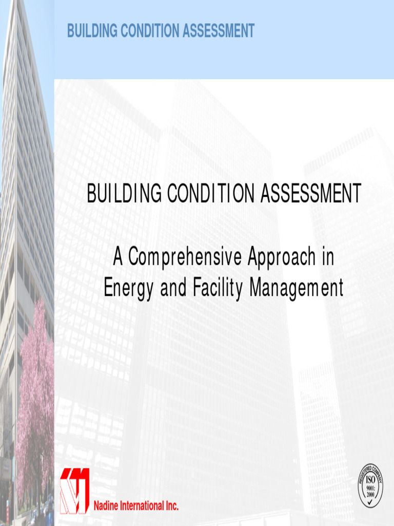 Building Condition Assessment A Comprehensive Approach in Energy and ...