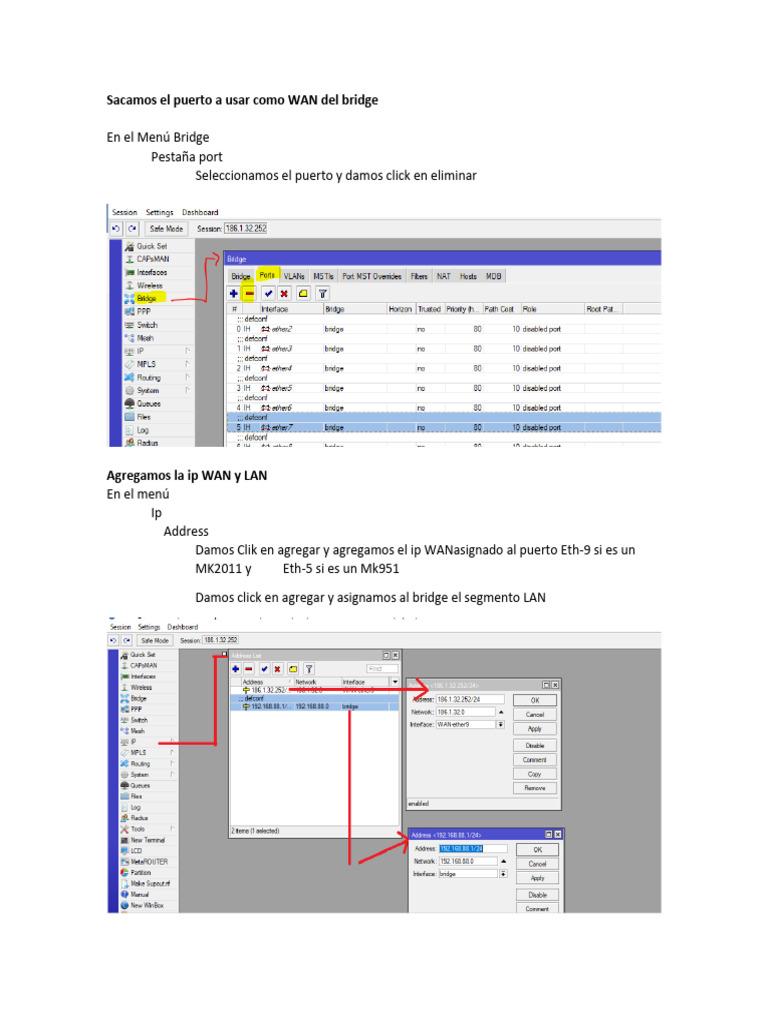 Configuración Básica de MIkrotik | PDF