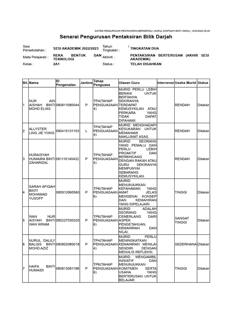 SPPB RBT PBD 2a1 | PDF