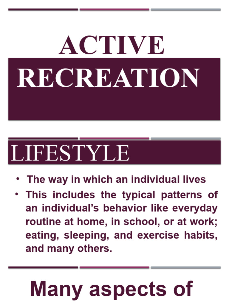 Active Recreation | PDF | Obesity | Injury