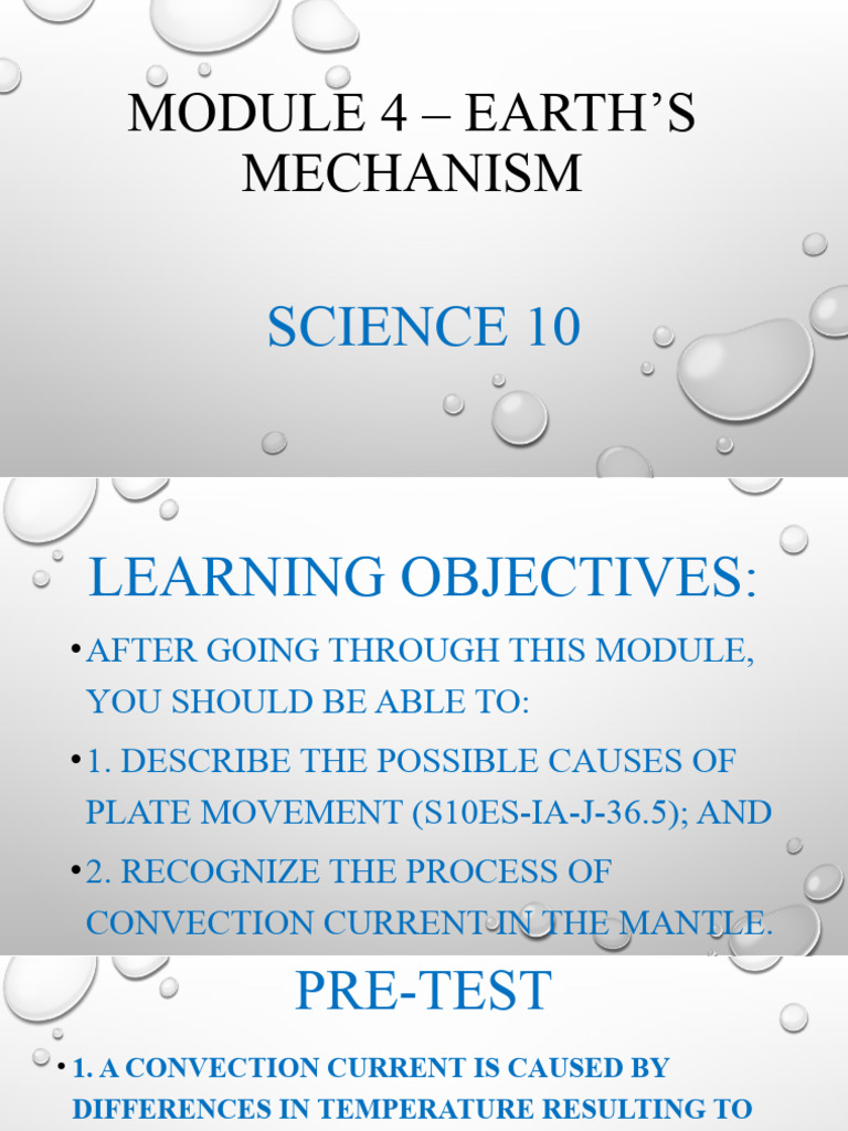 Earth's Mechanism: Convection and Plate Movement | PDF | Plate ...