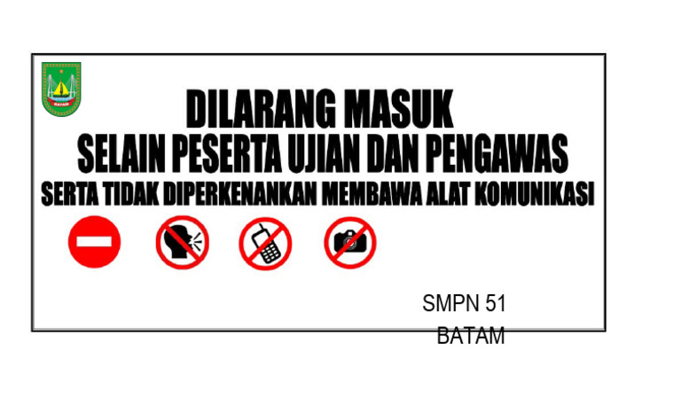 POSTER DILARANG MASUK - 8 Rangkap OKE | PDF