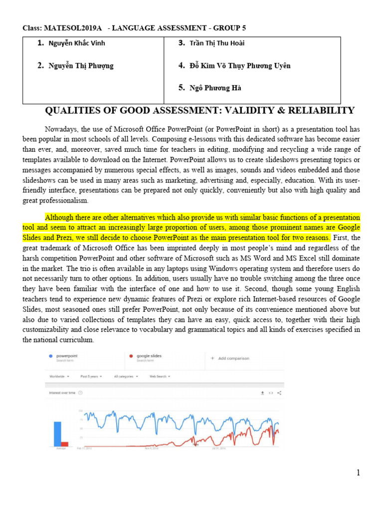 Group 1 - TALL | PDF