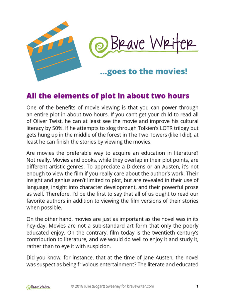 Brave Writer Goes To Movies | PDF | Plot (Narrative) | Cinderella