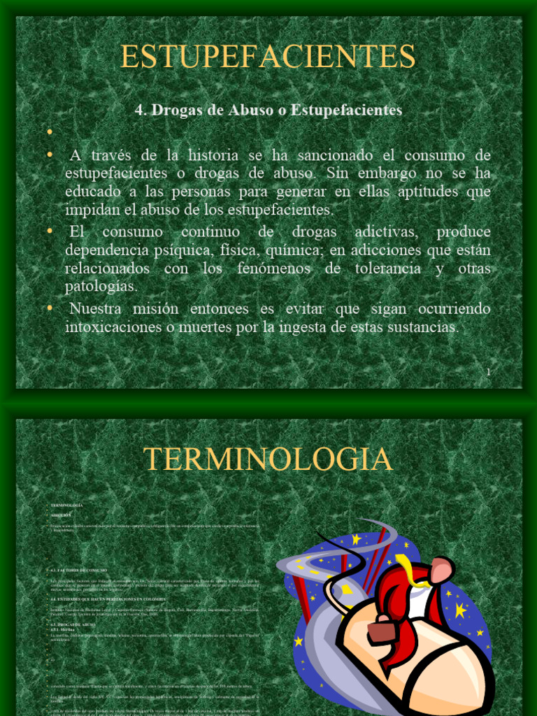Estupefacientes: Consumo y Regulación | PDF | Drogas | La dependencia ...