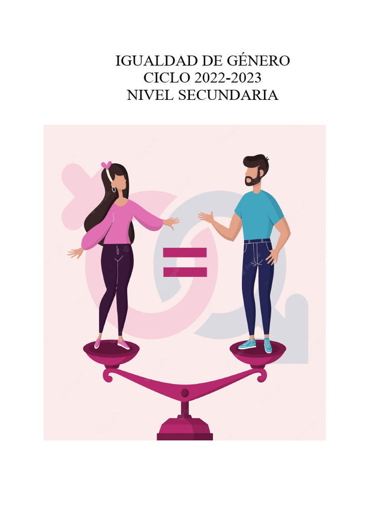 Cuaderno Igualdad de Genero Secundaria 22-23 | Descargar gratis PDF ...