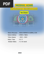 Modul Ajar Matriks | PDF