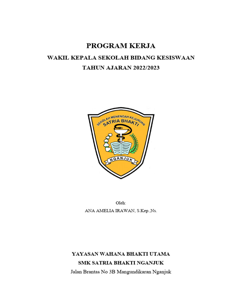 Proker Kesiswaan 20222023 | PDF