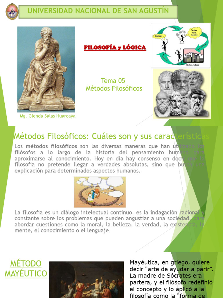 Métodos Filosóficos y sus Características | PDF | Conocimiento | Verdad