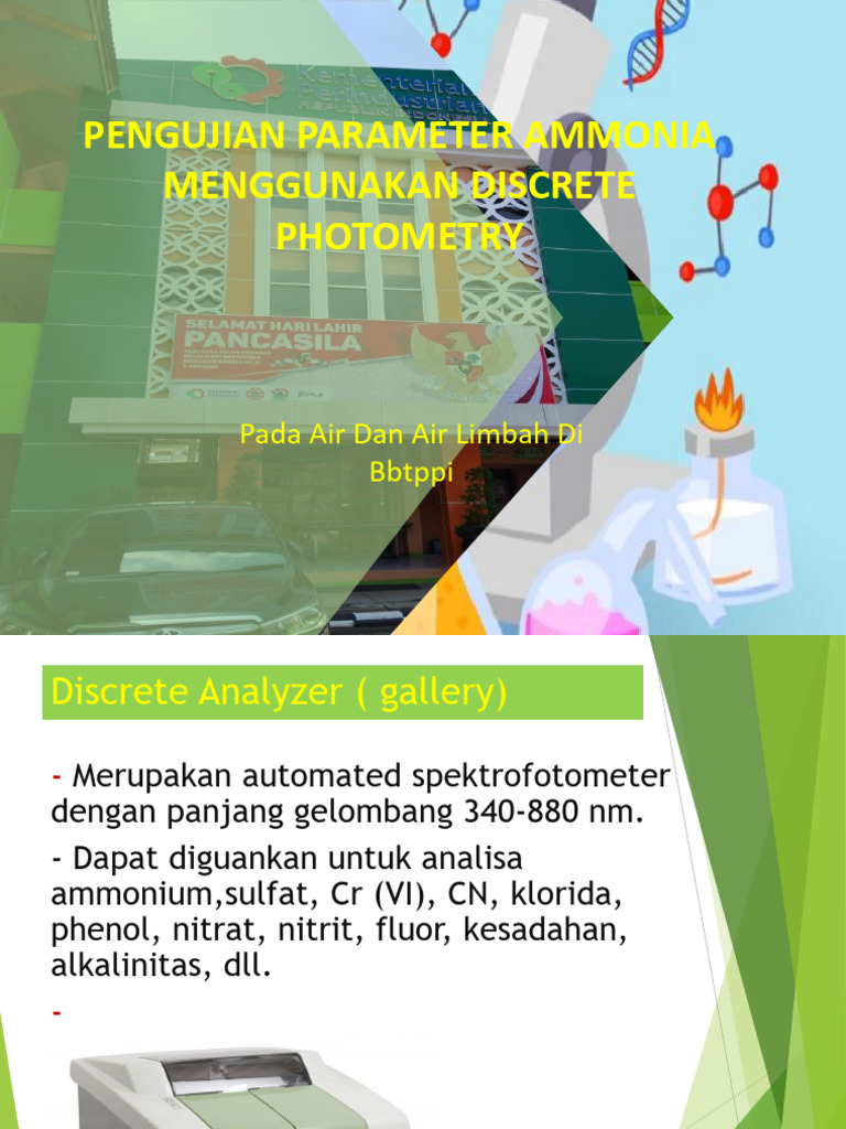 TEKNIK ANALISA Amonia Dengan Automate Spektrofotometer Gallery | PDF