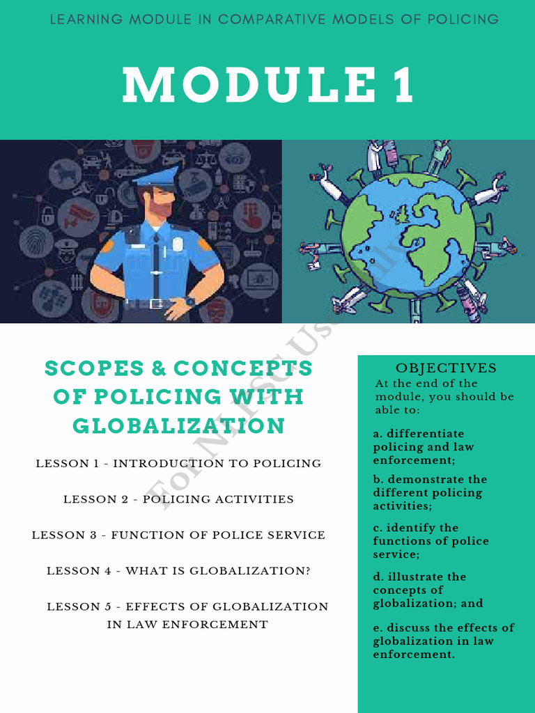 Module 1 | PDF | Police | Crimes