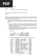 Contoh Surat Tanggapan SPHP | PDF