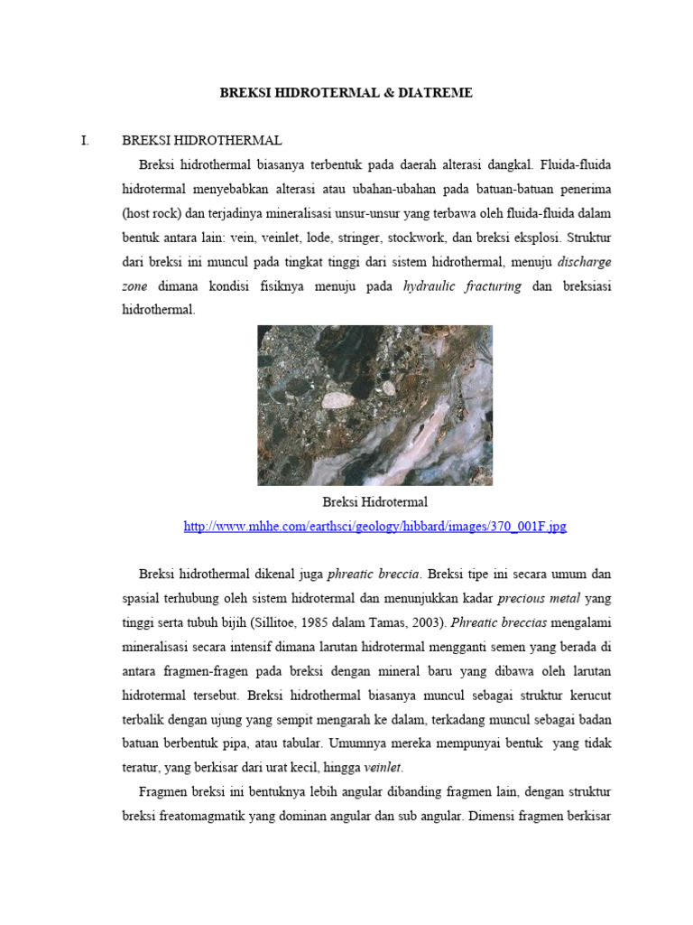 Breksi Hidrotermal | PDF