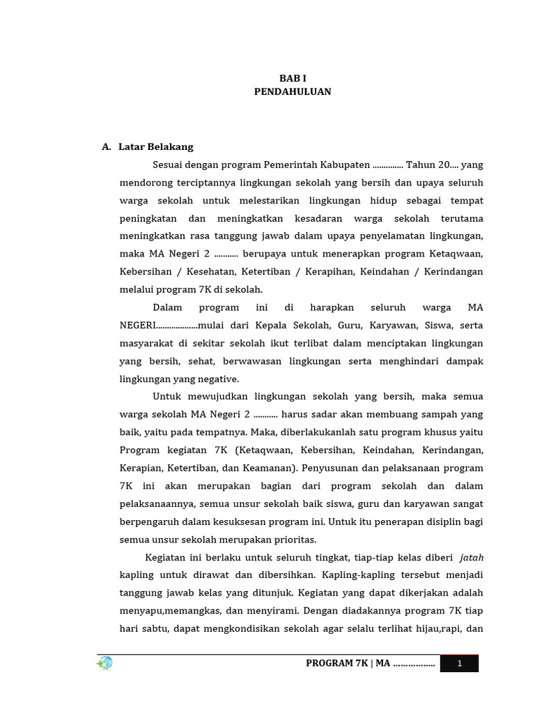 Administrasi K7 | PDF