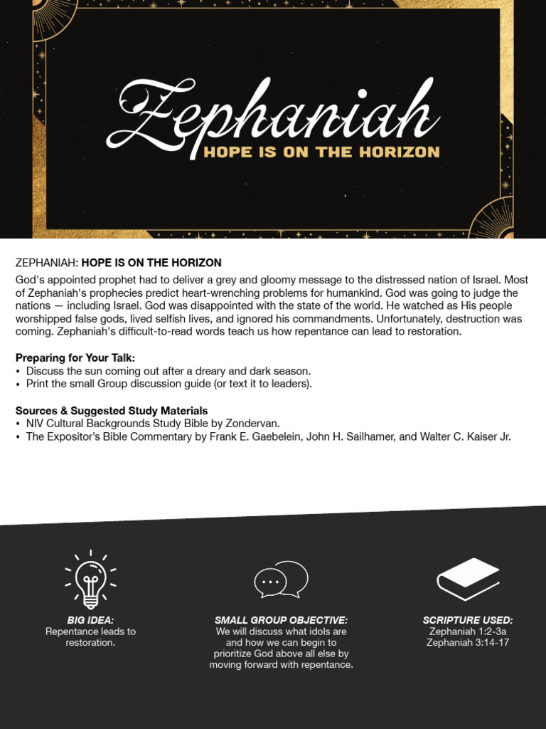 Zephaniah Sermon | PDF | Idolatry | God