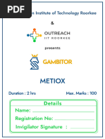 Ioqm Omr Sheet Full | PDF | Printing | Optical Character Recognition