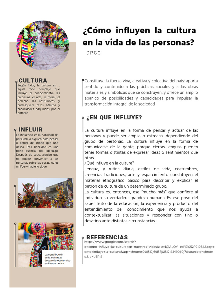 ¿Cómo Influyen La Cultura en La Vida de Las Personas | PDF | Conocimiento | Liderazgo