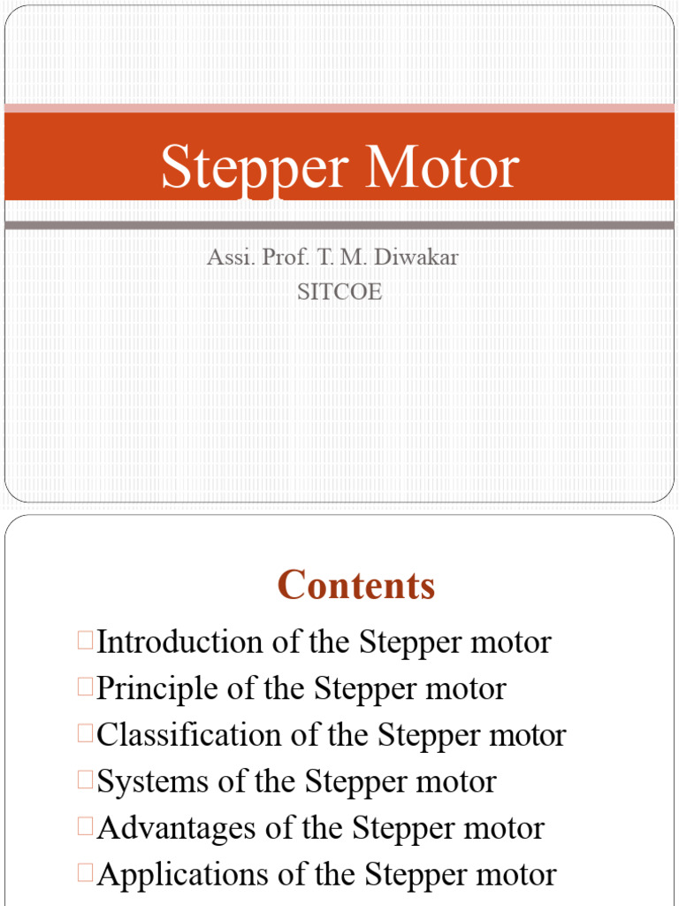 Stepper Motor Guide: Types & Uses | PDF | Electric Motor | Magnetic Devices