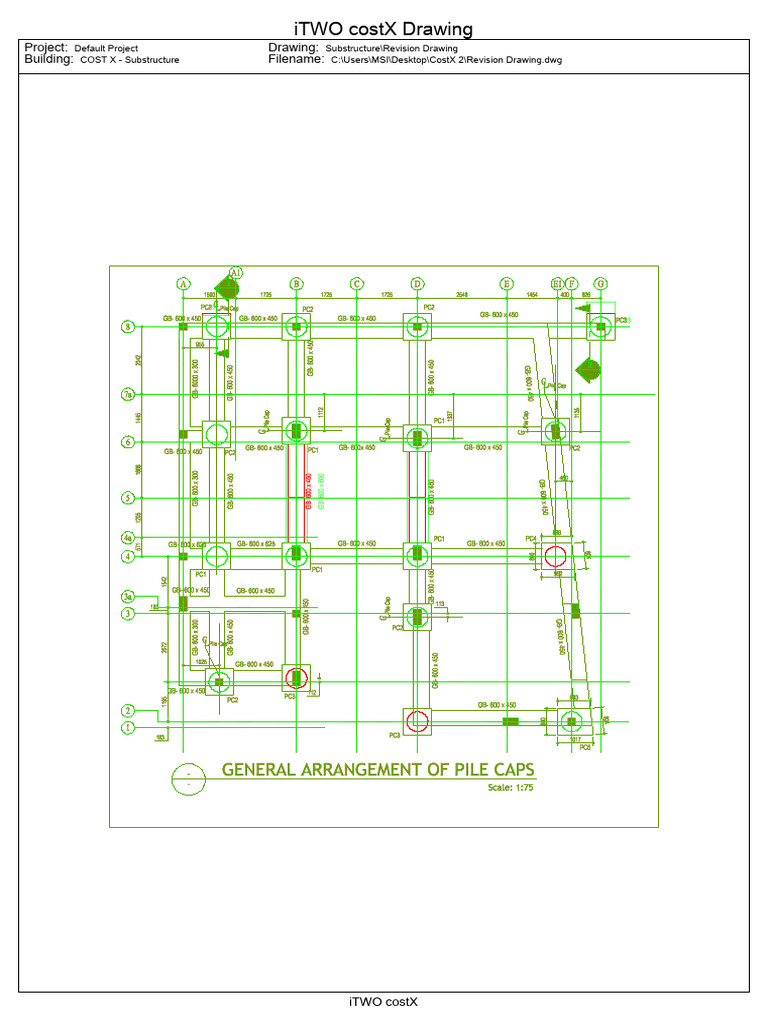 COST X - Substructure-1-Substructure - Revision Drawing | PDF