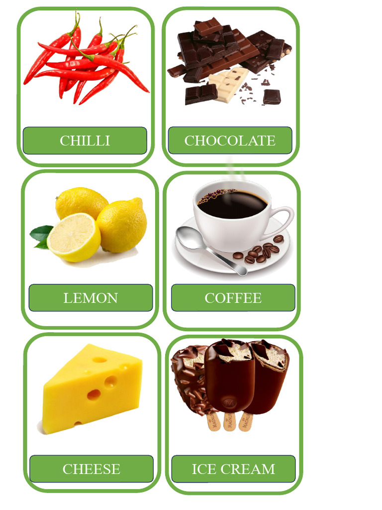 Flavor Matching Activity for Kids | PDF