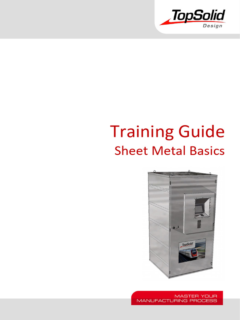 TopSolid TG Design Sheet Metal Basics v7 12 Us | PDF | Sheet Metal ...