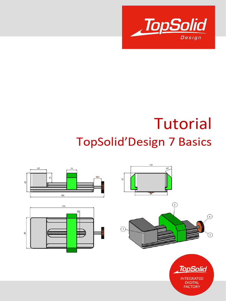 2023-1509 TopSolid'Design Tutorial | PDF | Icon (Computing) | Extrusion