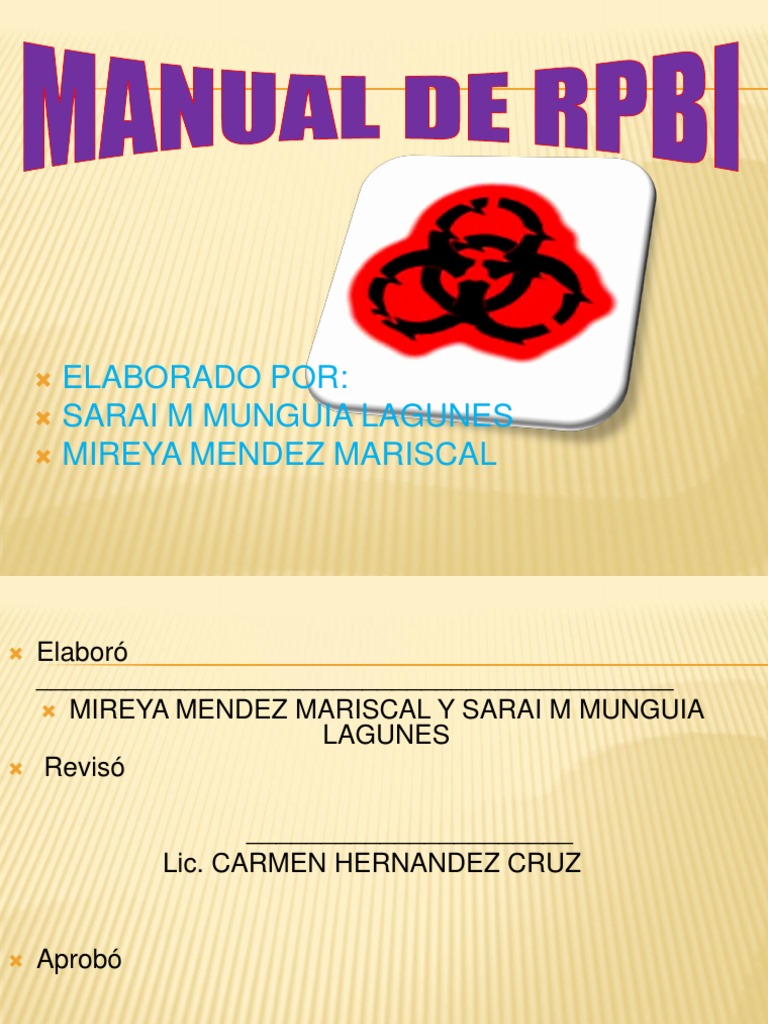 RPBI | PDF | Residuos | Ciencias de la Salud