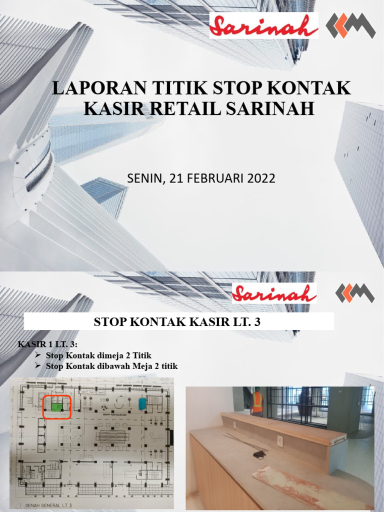 Laporan Titik Stop Kontak Kasir | PDF | Griya & Taman