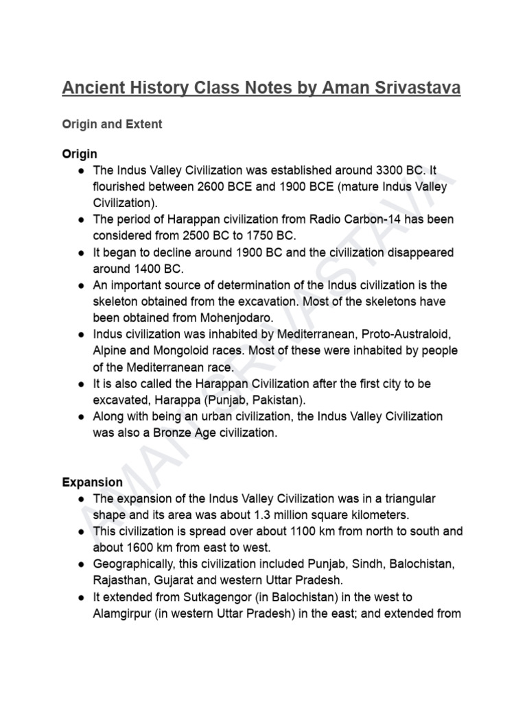Complete Ancient History Class Notes | PDF | Vedas | Indian Religions