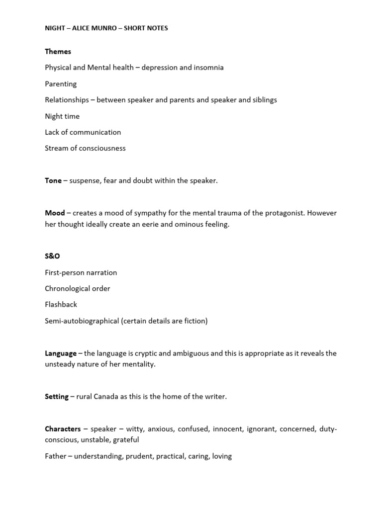 NIGHT | PDF | Thought | Narration