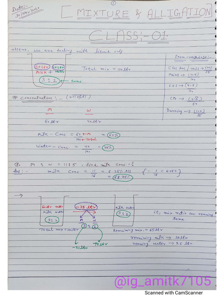 Mix. & Alligation - by GAGAN Pratap | PDF