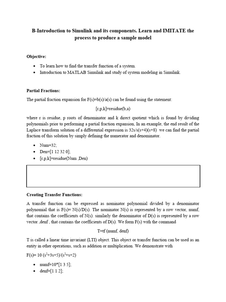 Lab Experiment 1 B Pdf Discrete Time And Continuous Time Matlab