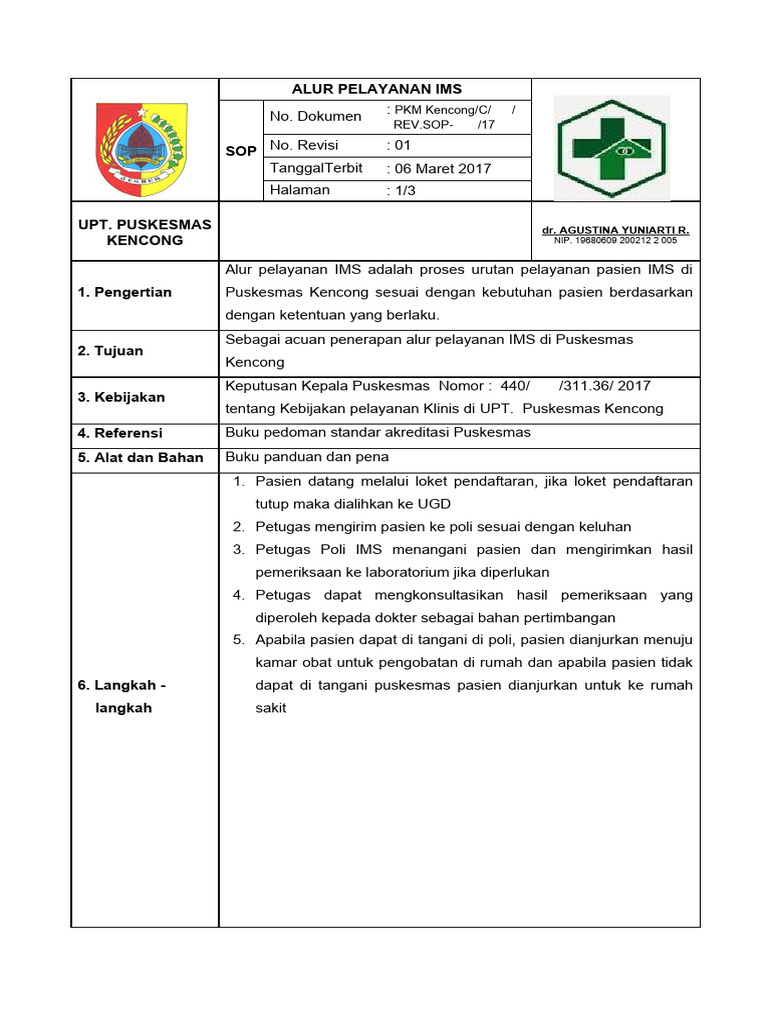 (Rev2) Sop Alur Pelayanan Ims | PDF