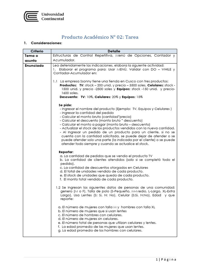 PA 02 Fundamentos Programacion | PDF | Programa de computadora | Programación