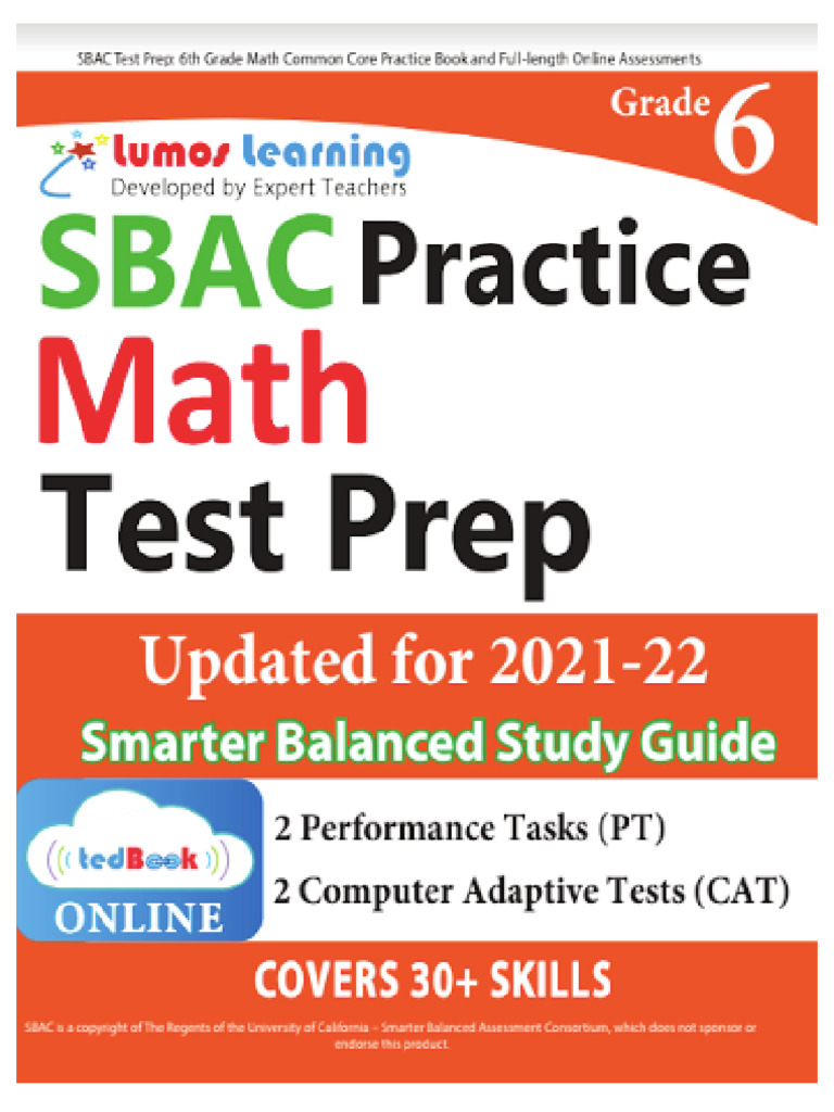 SBAC Grade 6 Math | PDF | Ratio | Equations SBAC Grade 6 Math | PDF | Ratio | Equations