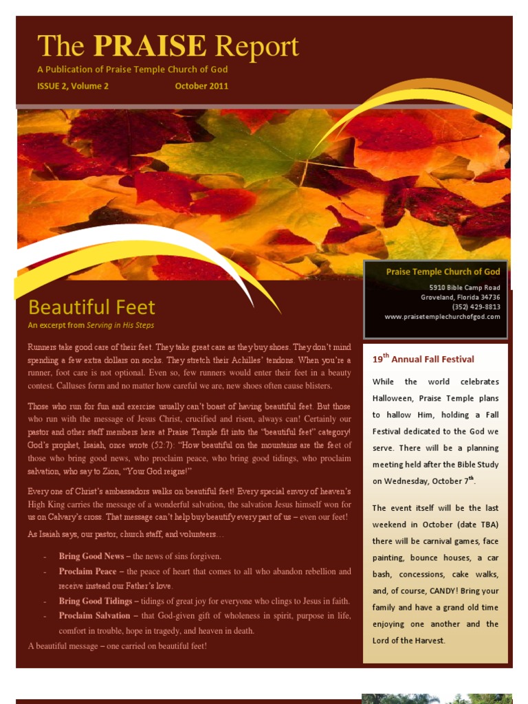 The Praise Report October 2011 | PDF | Revelation | The Gospel