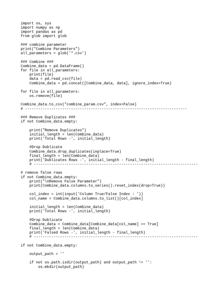 Split and Create Py File | PDF | Data | Computing