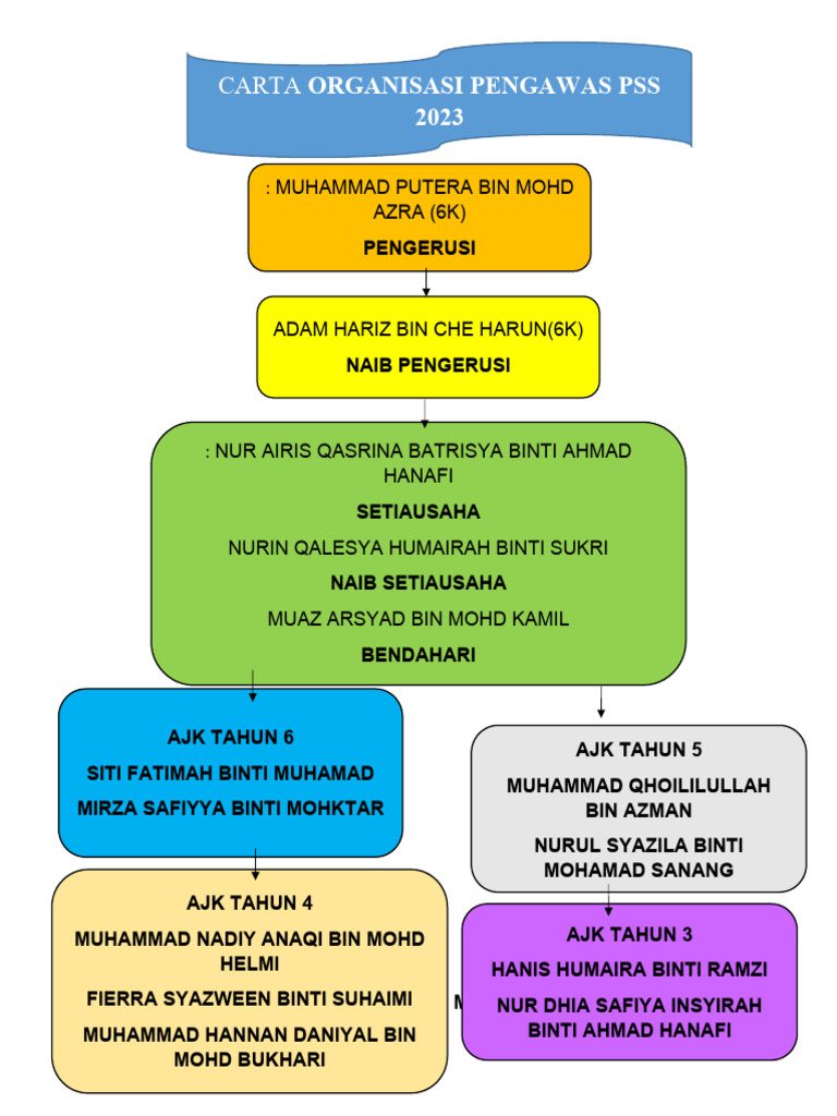 Carta Organisasi Pengawas PSS | PDF