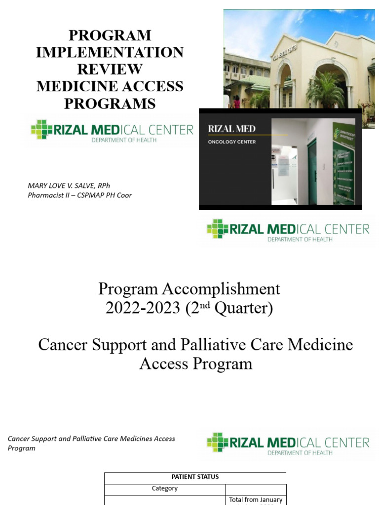 Cancer Medicine Access Program Review | PDF | Cancer | Health Care
