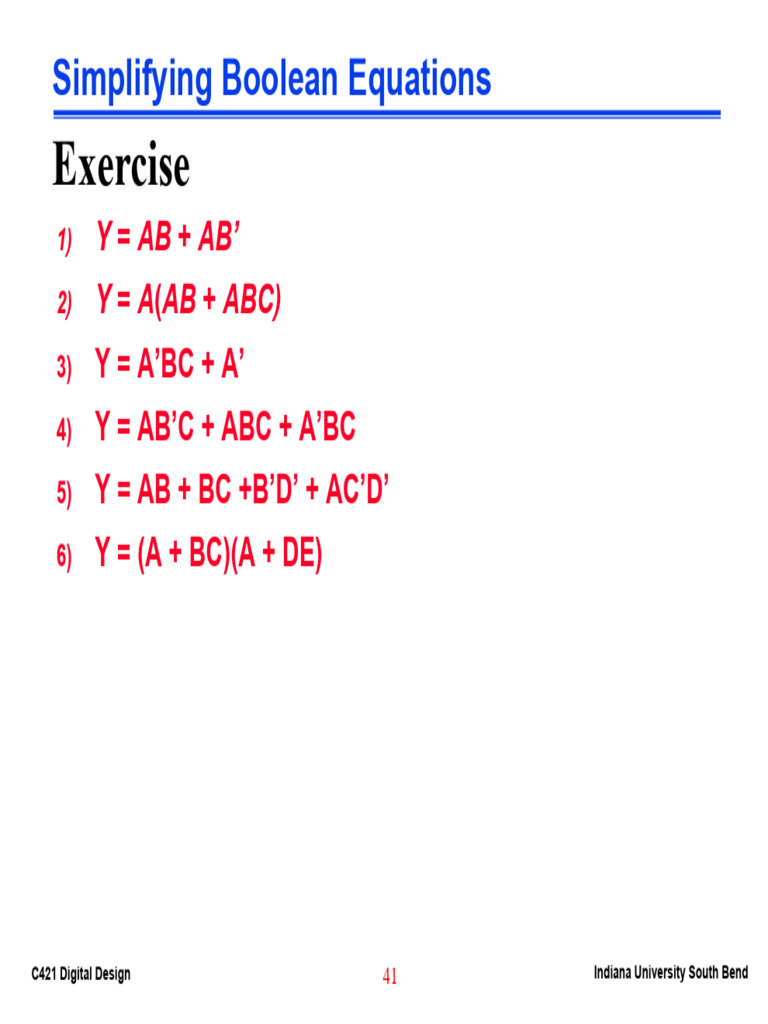C421 Combinational Logic Part1 B | PDF | Mathematical Logic | Mathematics C421 Combinational Logic Part1 B | PDF | Mathematical Logic | Mathematics
