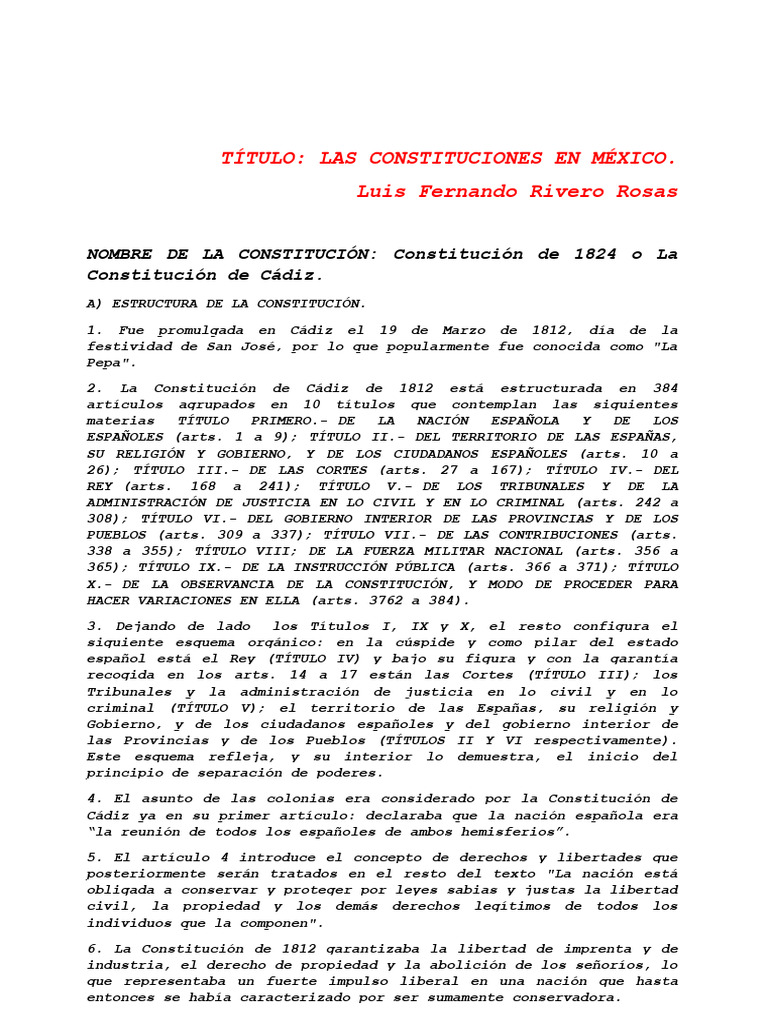 Constituciones | PDF