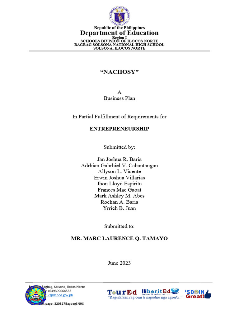 Business Plan Format | PDF