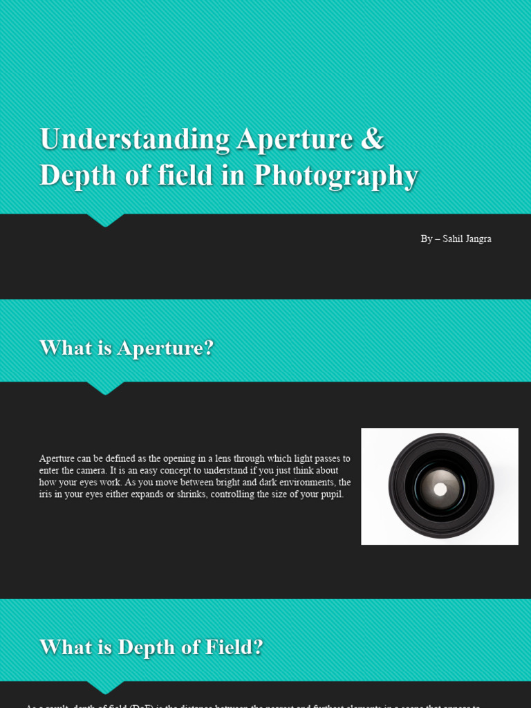 Aperture and Depth of Field | PDF | Aperture | Camera