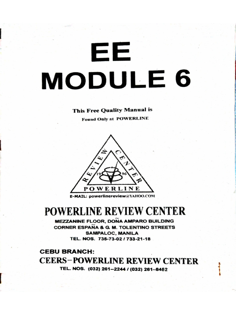 EE Module 6 | PDF