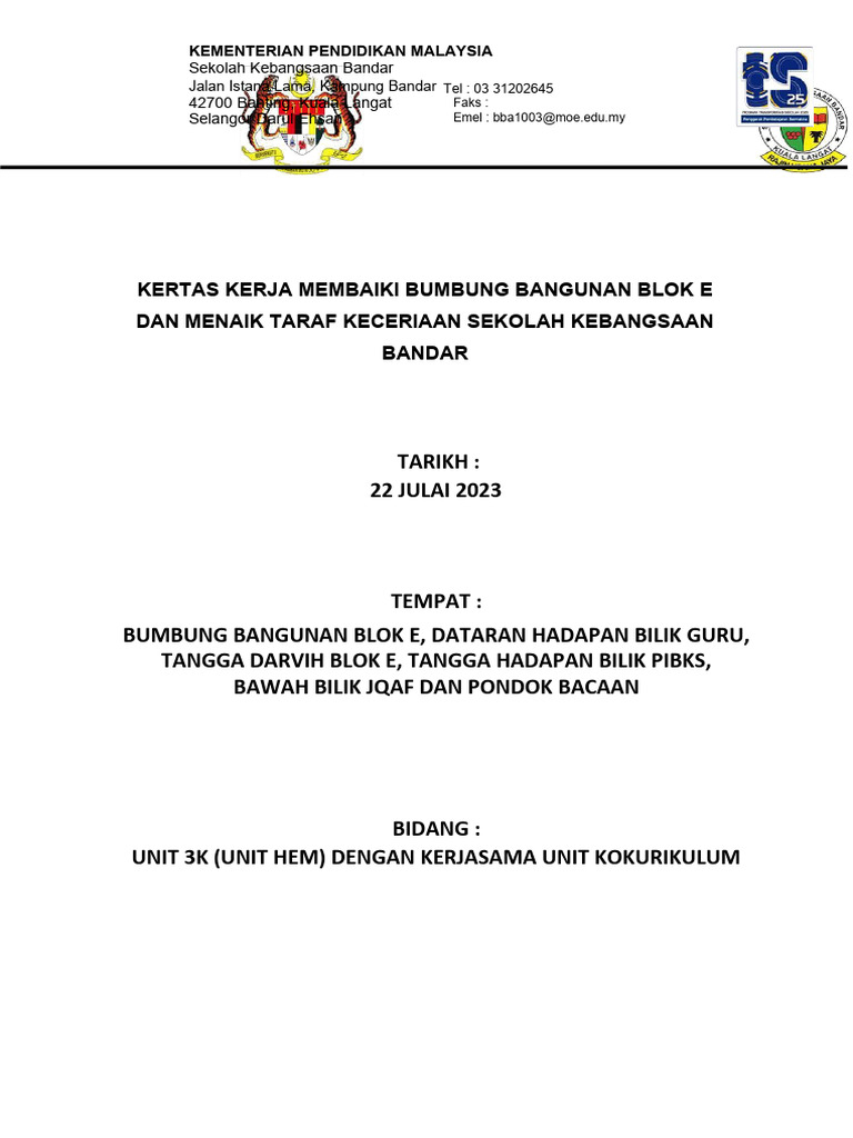 KERTAS KERJA SKEDAR WARISAN CERIA CEMERLANG Word | PDF