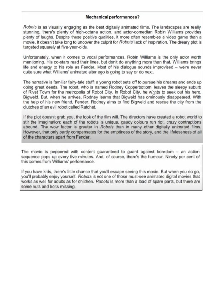 English Paper 1 Text A & B | PDF